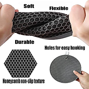 YYZAOBEE Silicone Trivet Mats Pot Holder, Trivets Hot Pads, Heat Resistant Silicone Pot Holder for Hot Dishes and Hot Pots, Jar Opener, Spoon Holder, Garlic Peeler 5Pcs Dark Grey