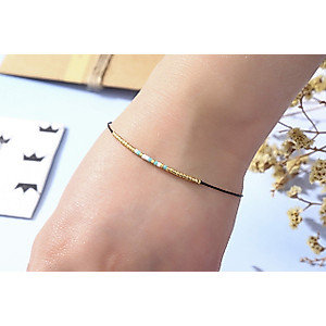 RareLove Best Aunt Ever Gifts Aunt Morse Code Beaded Bracelet Secret Message Jewelry Gift For Her, Waterproof Birthday Mothers Day Gifts for Aunts from Niece Nephew