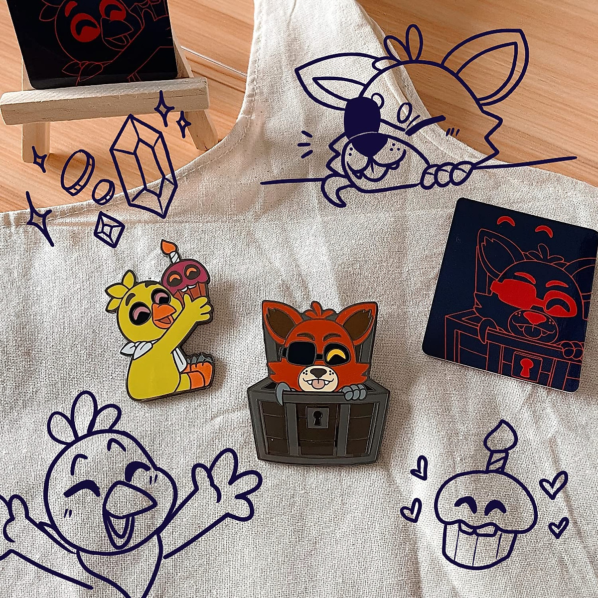 Youtooz Five Nights At Freddy's Pin Set, Collectors Box Includes 6 Pins By Youtooz FNAF Collection