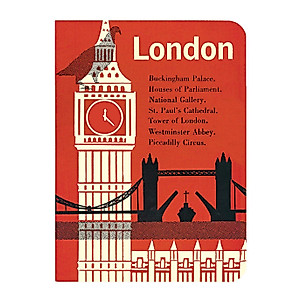 Cavallini - Set of 3 Mini Notebooks - Vintage London - Lined, Blank & Graph Interiors