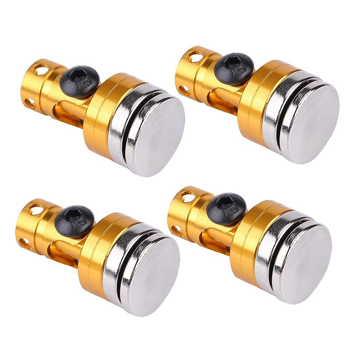 Body Shell Mount Column, Magnetic Post Mount, Body RC Car Magnetic Shell Post 4Pcs Model Car Body Post Mount for SCX10 4WD 1:10(Yellow)