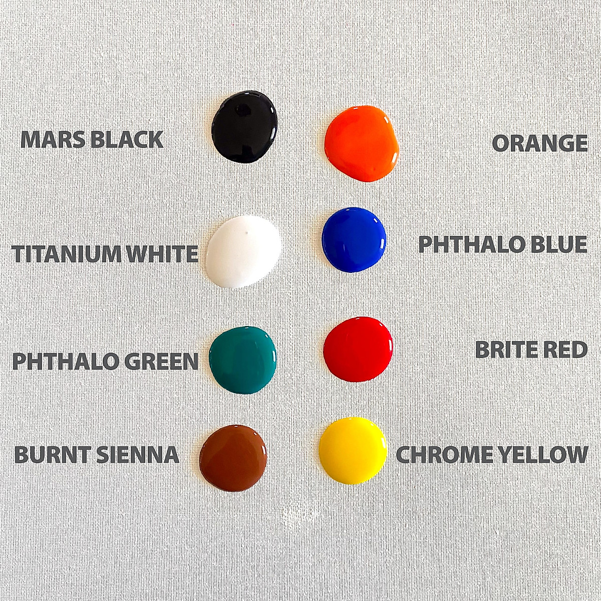 milo Acrylic Paint Set of 8 Colors | 8 oz Bottles | Student Primary Colors Acrylics Painting Pack | Made in the USA | Non-Toxic Art & Craft Paints for Artists, Kids, & Hobby Painters