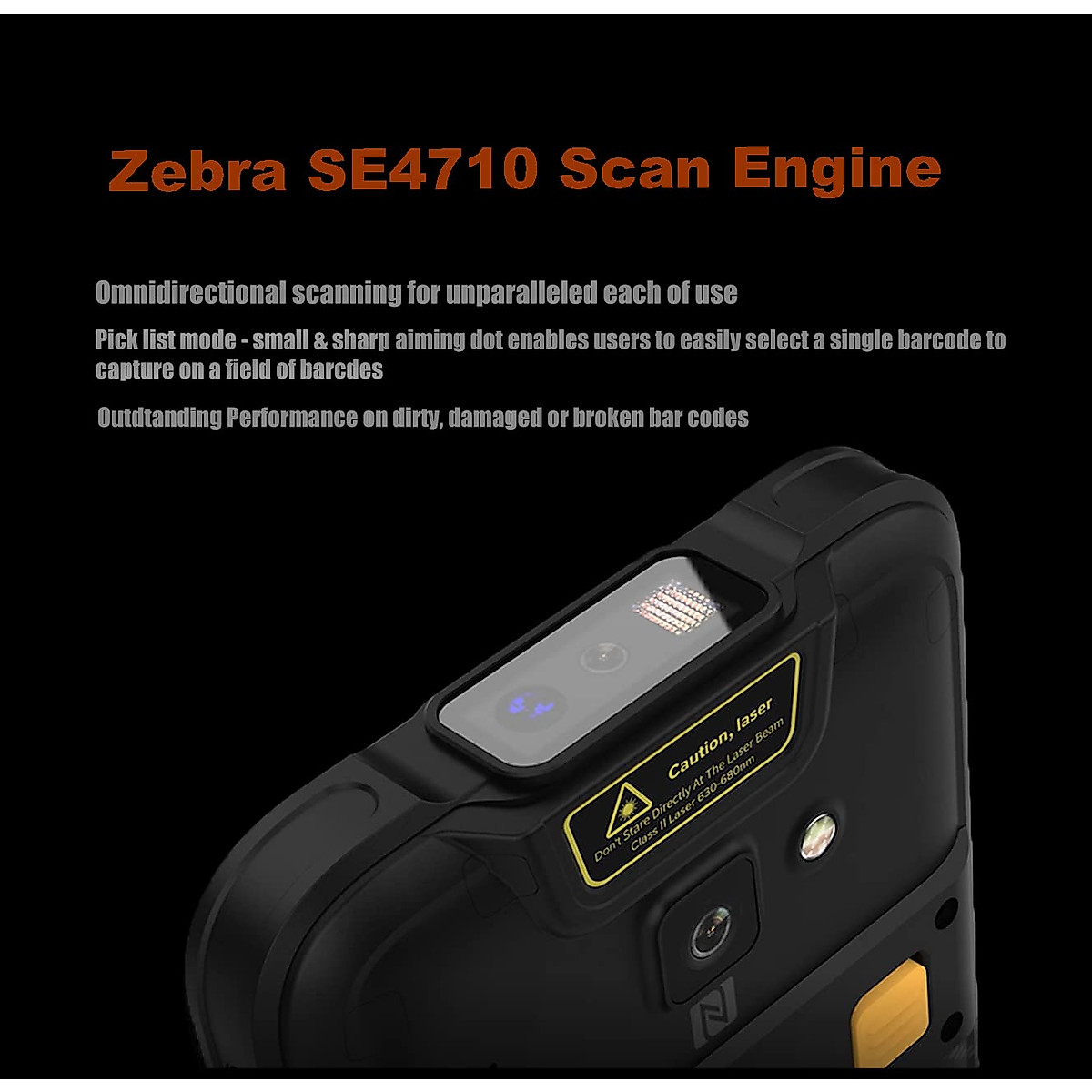Vanquisher Rugged Android Barcode Scanner, 5.5" Touchscreen Android 11 Handheld Scanner with Zebra SE4710 2D Barcode Reader, WiFi & 4G LTE, for Waterhouse Inventory