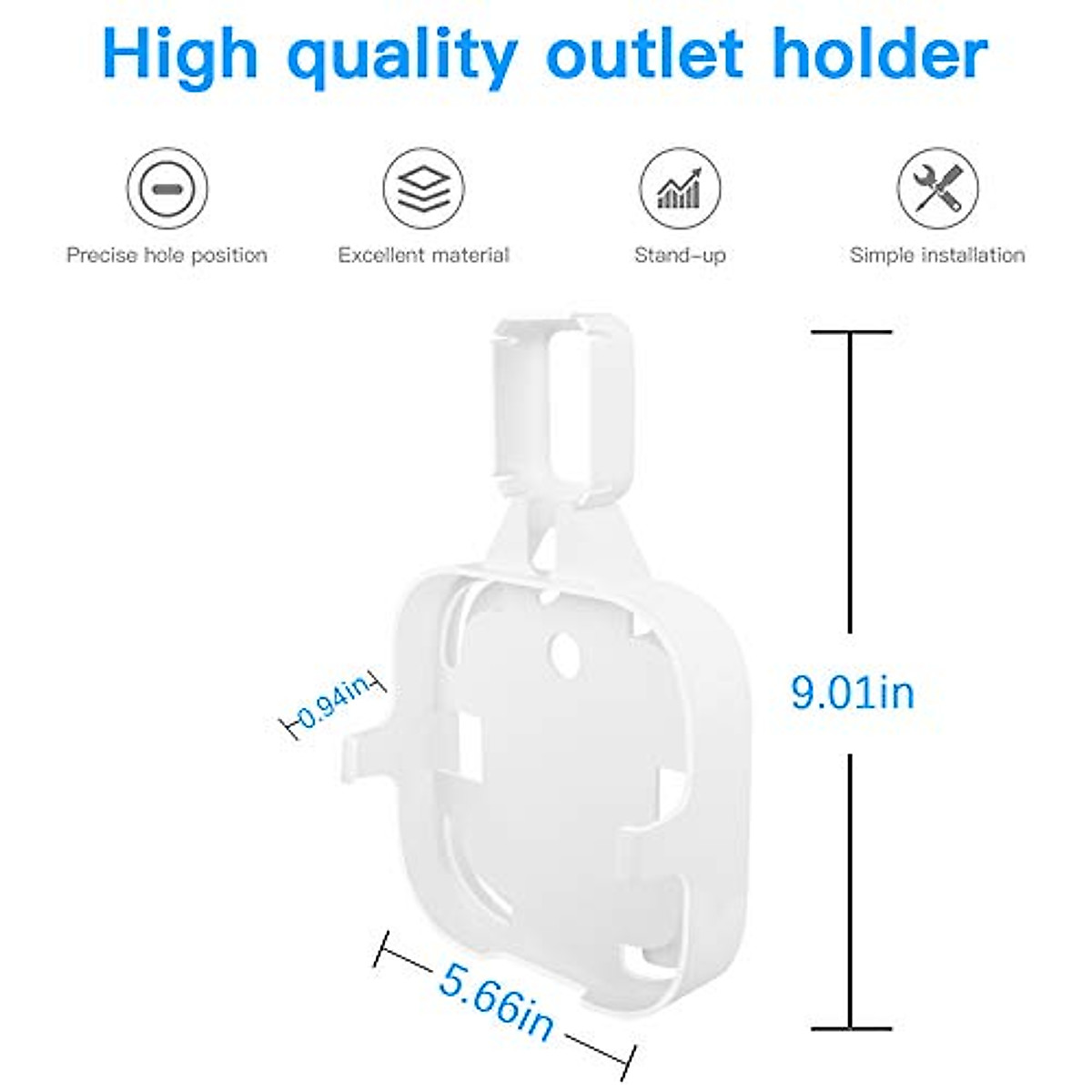 Wall Mount for eero Pro 6, Space-Saving Outlet Mount for eero Pro 6 Tri-Band mesh Wi-Fi 6 for Wide WiFi Coverage and Cord Arrangement(2 Pack)