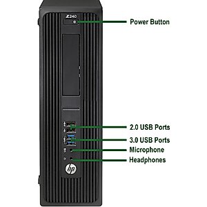HP Z240 SFF Workstation Desktop Computer, Intel Core i5-7500 up to 3.40GHz Processor, 16GB DDR4 RAM, 1TB SSD, USB 3.0, Wi-Fi & Bluetooth, Windows 10 Pro (Renewed)