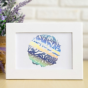 Stickers Decal Adhesive Roll for Vinyl Rainbow Self Wall Sticker Cute Sticker Packs for Mirrors (Blue, One Size)