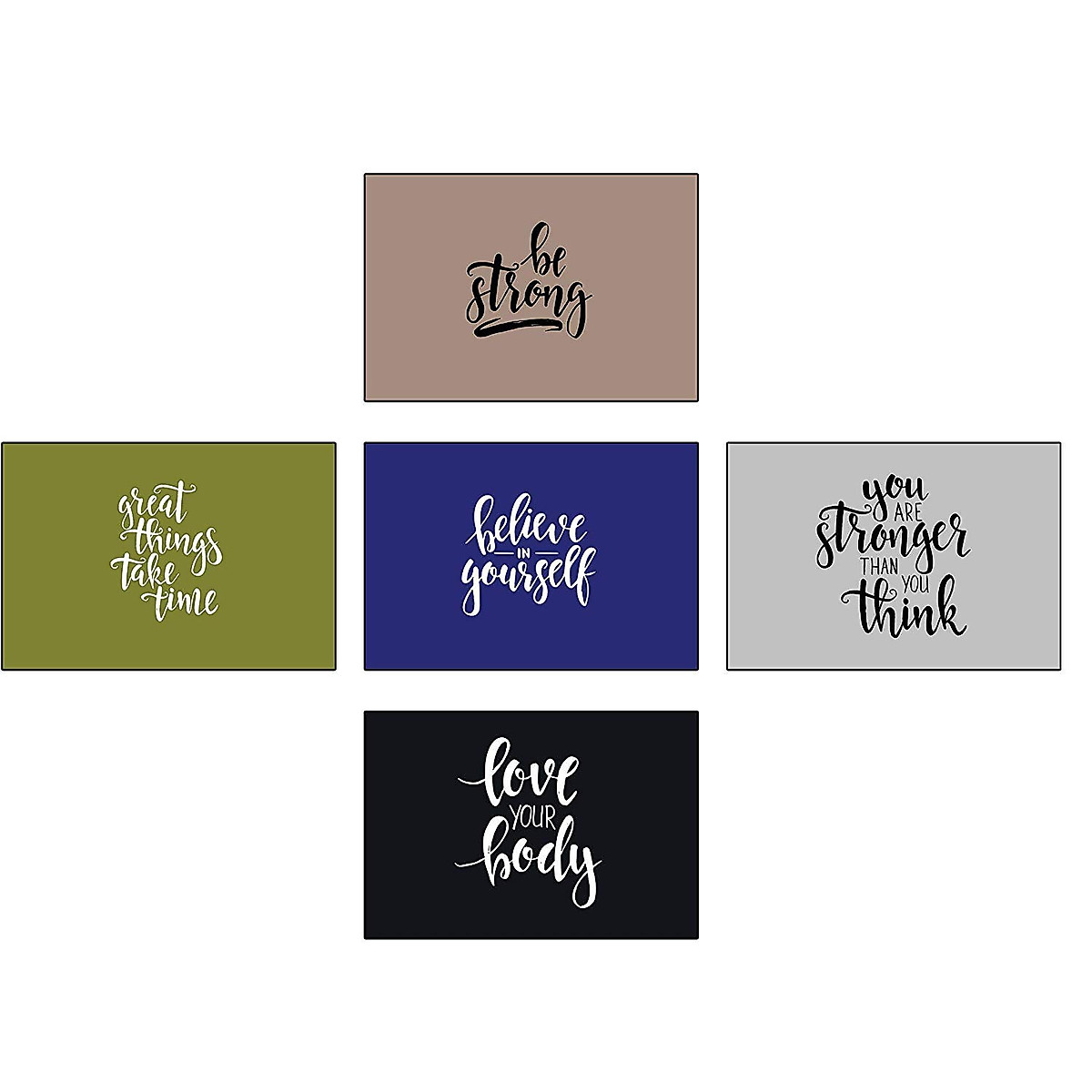 45 Shades of Motivation - Set of 45 postcards. 45 Different Motivational and Inspirational Quotes