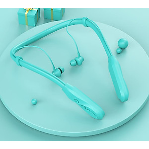 Nepartak 200-Hour Playtime Neckband Bluetooth Earphones, Hi-Fi Sound, Comfortable Fit, Perfect for Sports & Commuting