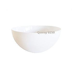 Quaray 10 Inch Plastic Bowl Lamp Shade for Torchiere Floor Lamp, White, B250