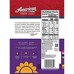 DAVID Seeds Roasted and Salted Sweet and Spicy Jumbo Sunflower Seeds, Keto Friendly, 5.25 oz (Pack of 1)