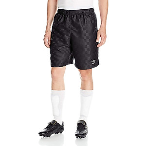 Umbro mens Checkered Short, Black Beauty/White, Large US