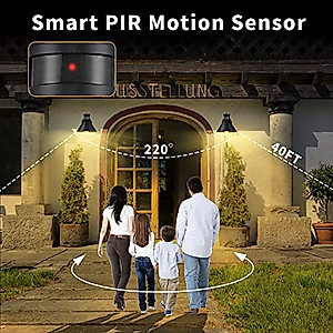 2 Pack Outdoor Motion Sensor Light, Anti-rust Waterproof Wall Light Fixtures, Dusk to Dawn Outdoor Lighting, 10 Inch Outdoor Lights for Patio Garage Porch Barn House Garden Backyard (Bulbs Included)