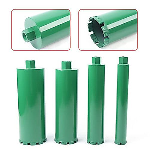 BJTDLLX 4PCS Drill Bit Set, M22 Drill Bit Combo Wet Diamond Core Drill Bit Hole Saw 2'' /3'' /4''/ 5'' Fit Concrete/Granite/Marble (Green Series)
