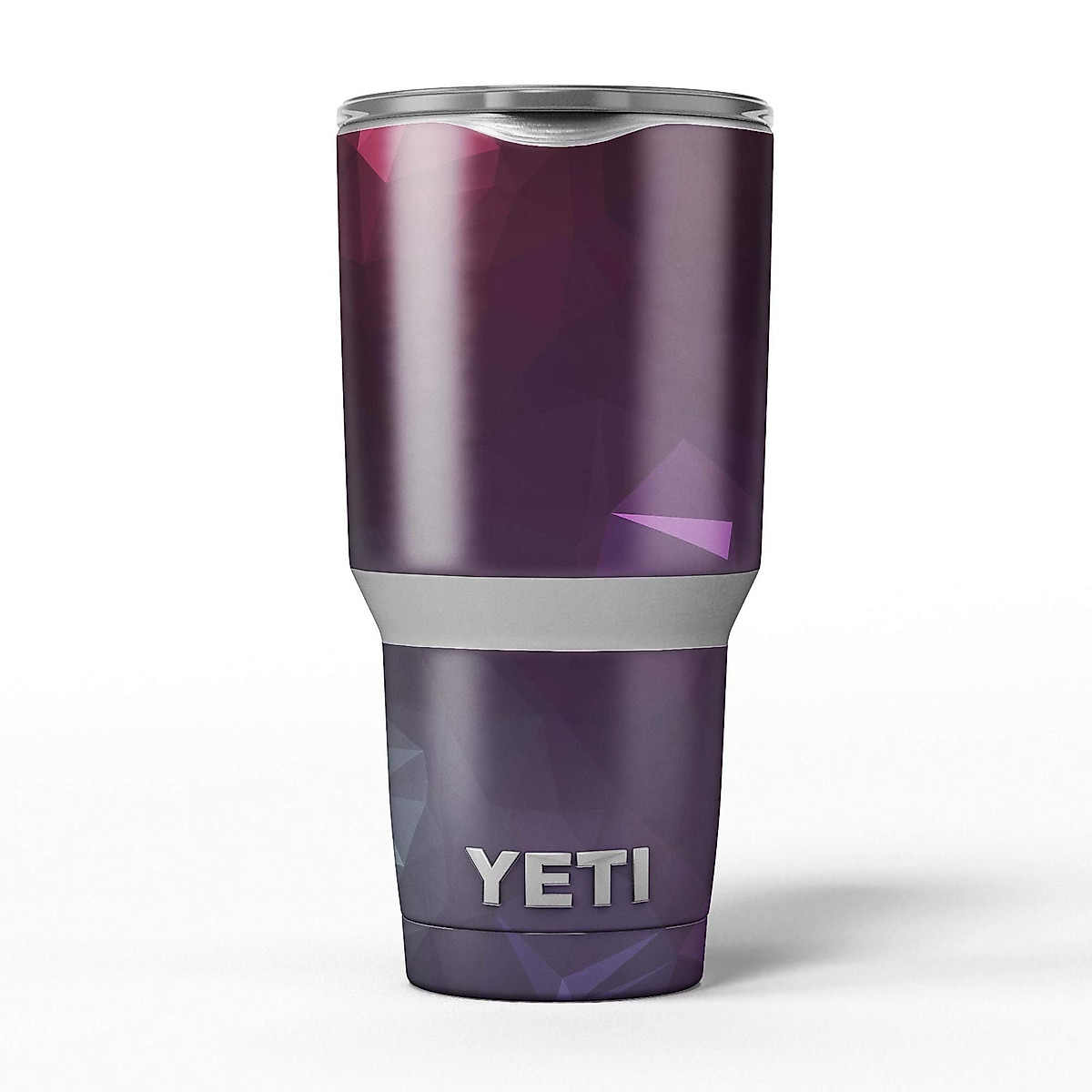 Design Skinz Dark Purple and Pink Geometric Shapes - Skin Decal Vinyl Wrap Kit Compatible with The Yeti Rambler Cooler Tumbler Cups