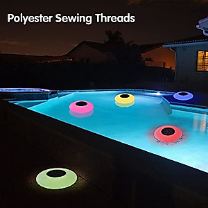 Blibly Solar LED Lights Inflatable,Swimming Pool Lights Solar Floating Light Floating Pool Lights with Multi-Color LED Waterproof Outdoor Garden Lights (L)…