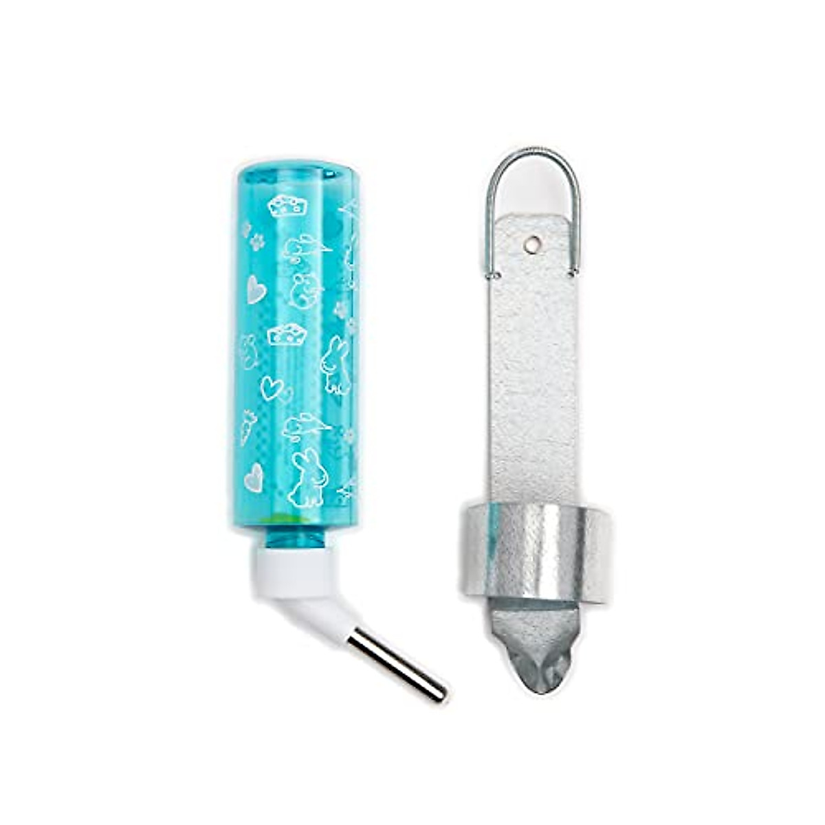 Lixit Wire and Aquarium Cage Water Bottle Chew Guard for Guinea Pigs, Rats, Rabbits, Ferrets Hamsters and Other Small Animals. (8oz with Bottle)