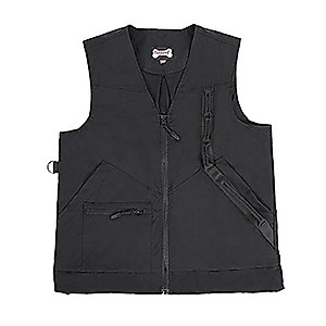 Dog Handler Training Vest, Waterproof Dog Trainer Protective Cloth with Multi Pockets, Professional Pet Owner Obedience Vest, Pet Trainer's Jacket for Men/Women, Black(Size:L)