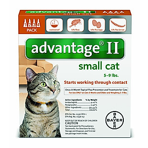 Advantage Flea Control for Cats 1-9 lbs 4 Month Supply
