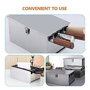 Zerodeko Holder Stainless Steel Holder Cutlery Organizer Metal Cutter Tool Wedding Registry Items Household Cutter Rack Block Empty Kitchen Case Drain Rack Kitchen