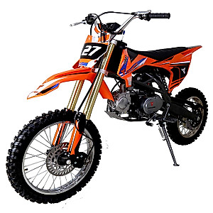 X-PRO 125cc Dirt Bike Pit Bike Kids Dirt Pitbike 125 Dirt Pit Bike (White)