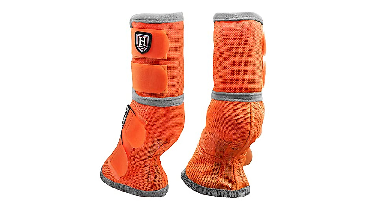 Harrison Howard Horse Fly Boots Perfect Contoured Fit Leg Guards Dense ...