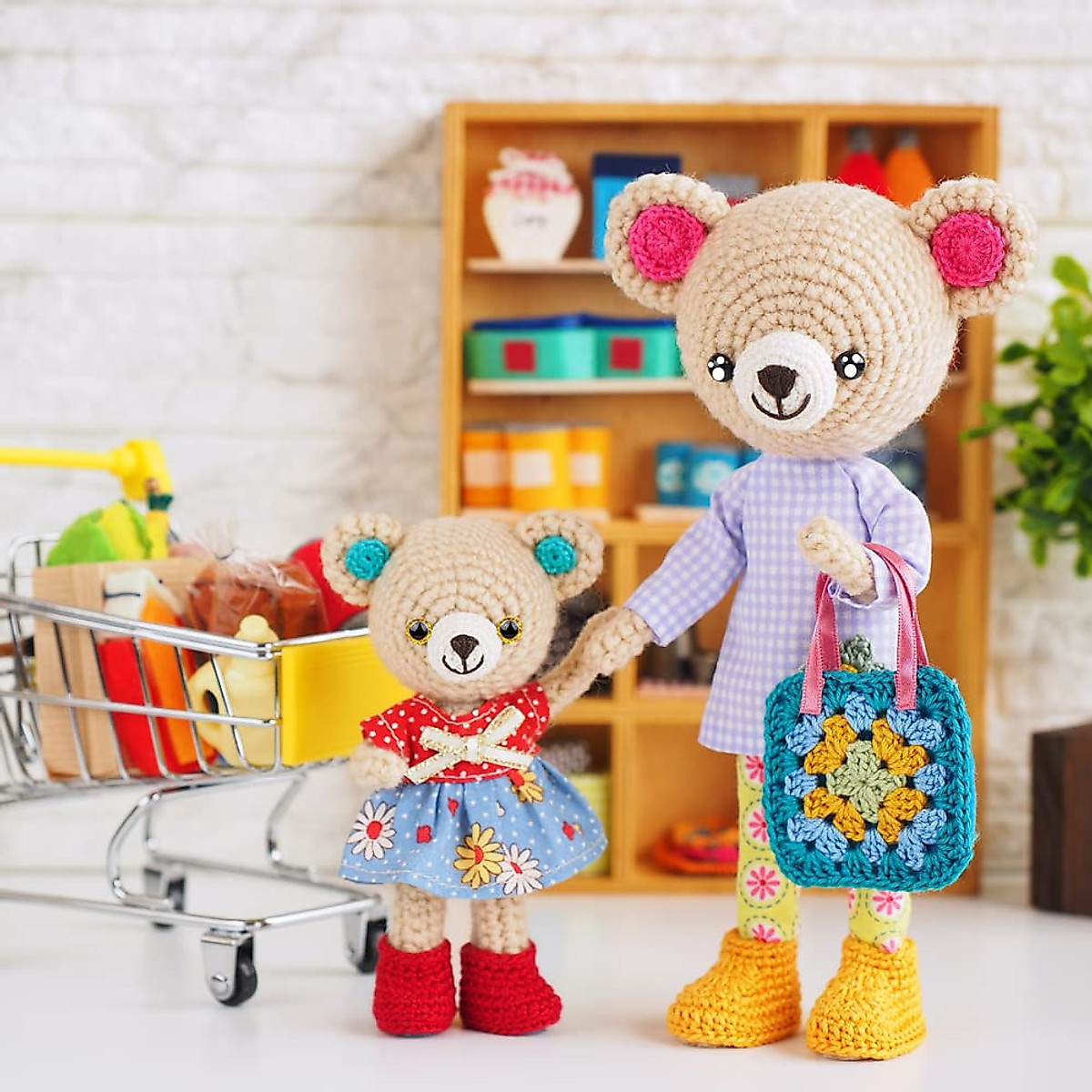 YUJUN 700PCS Safety Eyes for Crochet,6-22mmColorful Glitter Noses with Washers Stuffed Animals Amigurumi Craft Doll Making Teddy Bear Toy