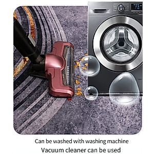 MeganJDesigns Francesca Collection Black and White 2x3 Marble Abstract Area Rug