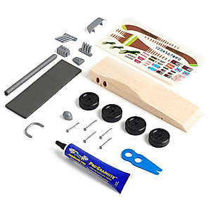 Pine Derby Car Kit with PRO Graphite to Build The Ferrari by Pinewood Pro
