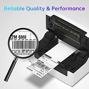 PRT Thermal Shipping Label Printer with Labels - 4x6 Label Printer, Thermal Label Maker, Compatible with Shopify, Ebay, UPS, USPS, FedEx, Amazon & Etsy, Support Multiple Systems