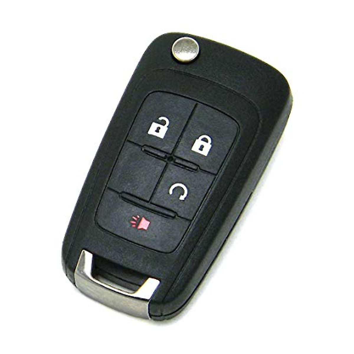 OEM Electronic 4-Button Remote Flip Key Fob Compatible With Chevrolet GMC (FCC ID: OHT01060512)
