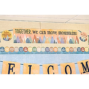 Teacher Created Resources Moving Mountains Positive Sayings Die-Cut Border Trim