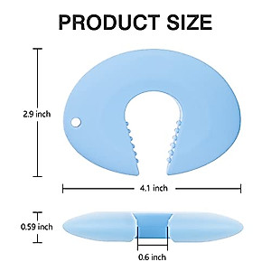 Roeoi Silicone Finger Pinch Guard (4 Pack). Baby Proof Door Pinch Guard and Door Slam Stopper.(Blue)