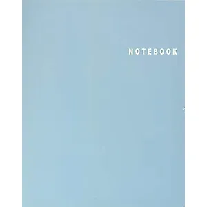 Notebook: Unlined/Plain Notebook - Large (8.5 x 11 inches) - 106 Pages || Pastel Blue Softcover