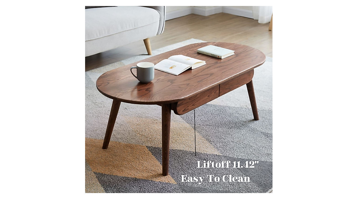 Bamskov Solid Wood Coffee Table - Modern & Stylish