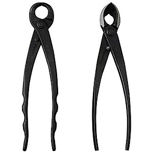 Wazakura Japanese Bonsai Branch Tool Kit Made in Japan - Hanafubuki Concave Branch Cutter 8inch(200mm) + Knob Branch Cutter 8-1/4inch(210mm) Gift Box Set