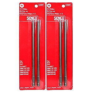Senco EA0297#2 Phillips Bits - for Duraspin Technology Integrated Auto-Feed Screw System (2-2 Packs)