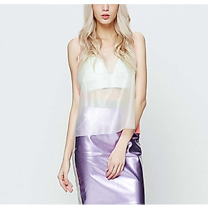 4mil Thickness Frosted TPU Fabric Matte Translucent Film Windproof Waterproof Raincoat Dress Creative Designer's Fabric 54 Inches Wide - 1 Yard Folded