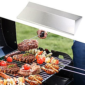 Plowo 13" Grill Heat Plate for Cuisinart CGG-306, Nexgrill 820-0033 820-0007B 820-0015 820-0007 820-0007G, Megamaster 820-0033M, 820-0007B, Flame Tamer 306-20133 306-20087 820-0033-05, Stainless Steel