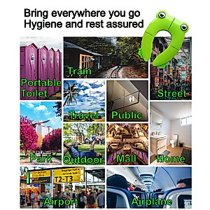 Travel Potty Seat for Toddler - Folding Toilet Seat Cover Travel Potty Training seat for Baby Boy Girl Toddler Kid Upgrade 6 Non Slip Pad FABUDERFUL