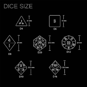 TAMYUN 7 Pieces DND Dice Set Amethyst Natural Gemstone Dice D4 D6 D8 D10 D00 D12 D20 and Dice Bag RPG Polyhedral Dungeons and Dragons Dice Toys