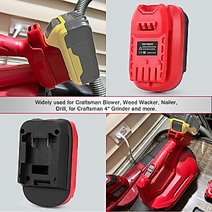 LIVOWALNY Battery Adapter 20v for Craftsman V20 Cordless Tools Blower, Drill to Works for DeWalt 20V MAX Lithium Batteries, to Works for Milwaukee 18V Battery