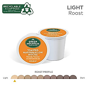 Green Mountain Coffee Roasters Toasted Marshmallow Mocha, Single-Serve Keurig K-Cup Pods, Flavored Light Roast Coffee Pods, 96 Count