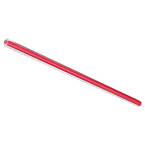 Fielect Red Straight Line Acrylic Round Rod Standard Plexiglas Tolerance Lightweight for DIY 10mm Diameter 250mm Height 1Pcs