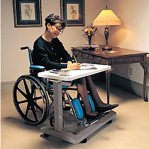 Carex Overbed Table and Hospital Bed Table - Table With Wheels - Over The Bed Table For Home Use and Hospital, Bedside Table With Wheels, Over Bed Desk, Over Bed Table With Wheels