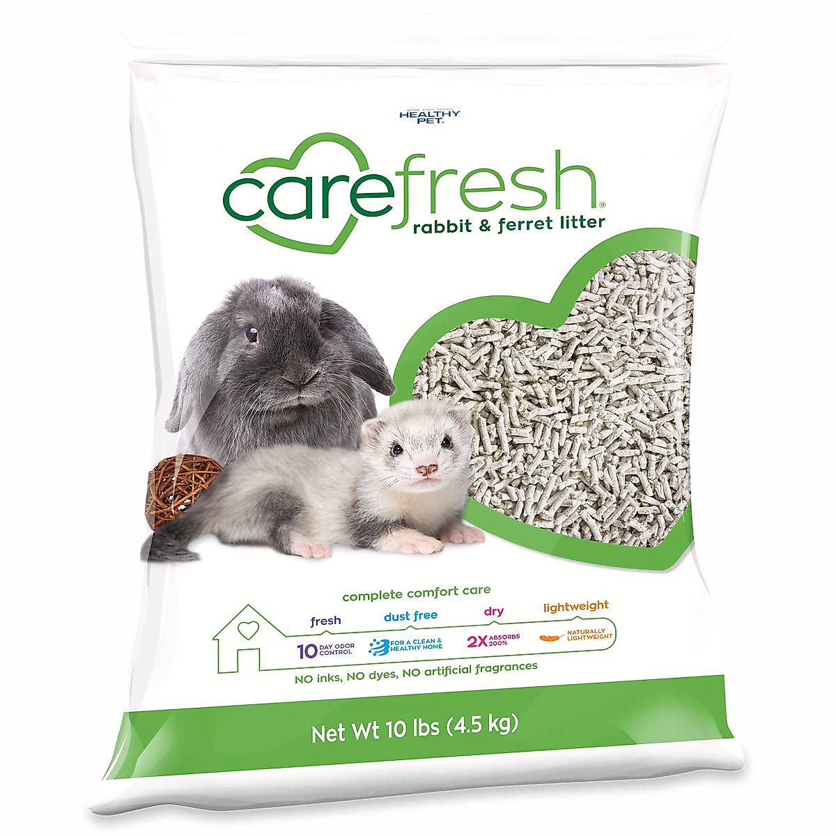 carefresh Rabbit & Ferret Dust-Free, Lightweight Litter, 10 lb