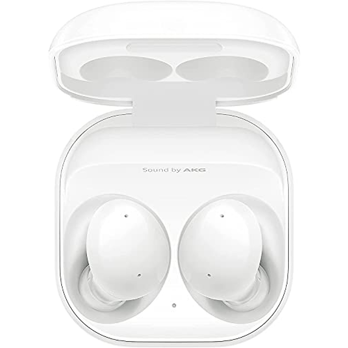SAMSUNG Galaxy Buds 2, Bluetooth Earbuds, True Wireless, Noise Cancelling, Charging Case, Quality Sound, Water Resistant - (Renewed) (White)