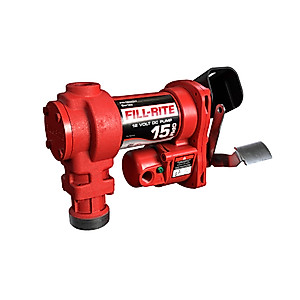 Fill-Rite FR1204H 12 V 15 GPM Fuel Transfer Pump (Pump Only Model) | Gasoline, Diesel, Kerosene, Ethanol Blends, Methanol Blends, & Biodiesel