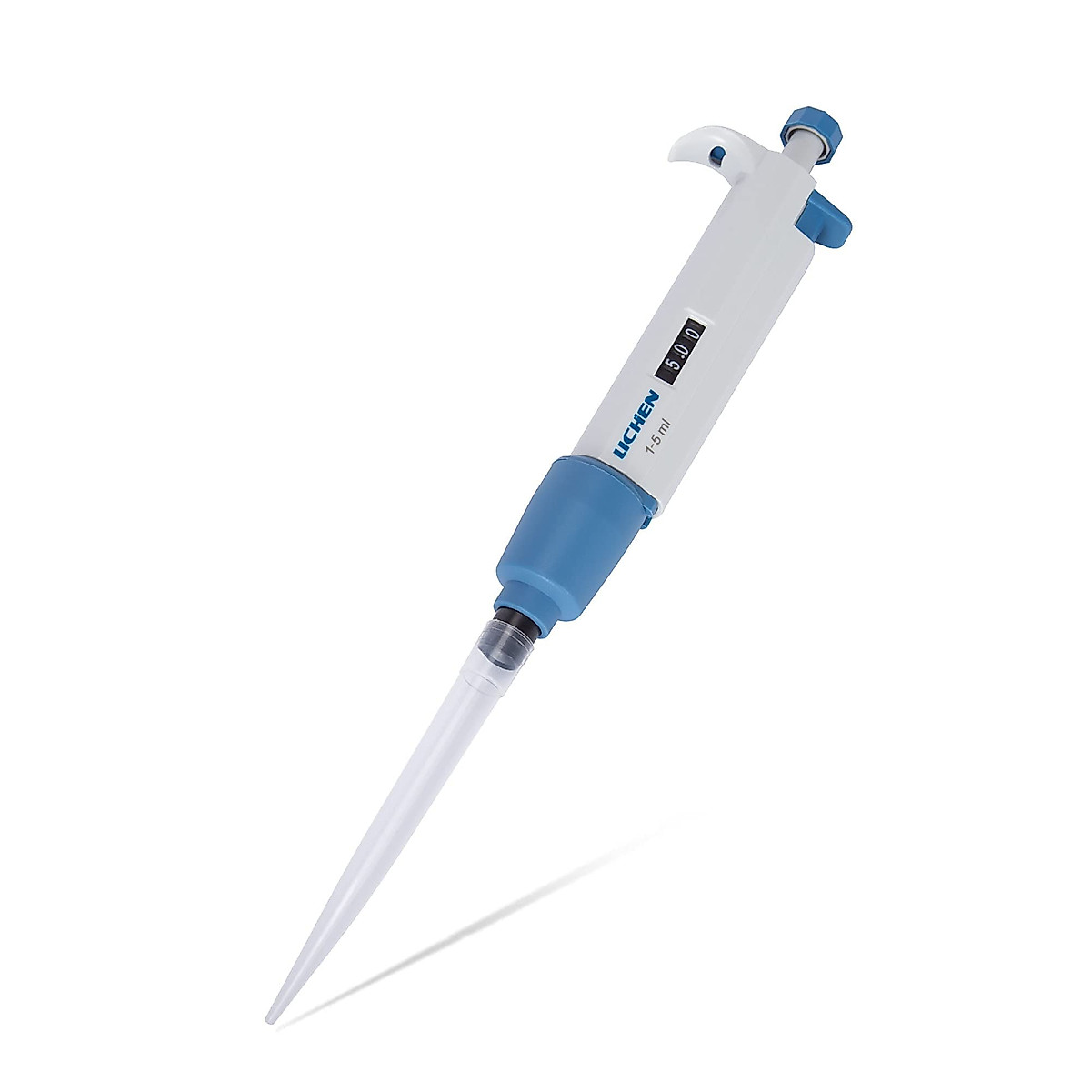 LICHEN lab Single Channel Micropipettor Multi Volume Capacity Adjustable Micropipette Scientific Laboratory High Precision Micropipette (1000-5000μl (Increment:50μl))