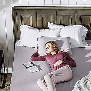 Comfort Revolution Aromatherapy 3” Lavender Essential Oil-Infused Memory Foam Mattress Topper-King, Purple