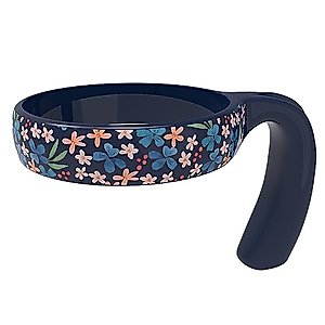 For YETI 30 Oz Tumbler Handle, Handle For YETI 30 Oz Tumbler With Anti-Slip Colorful And Floral Design, Blue,1 Pack